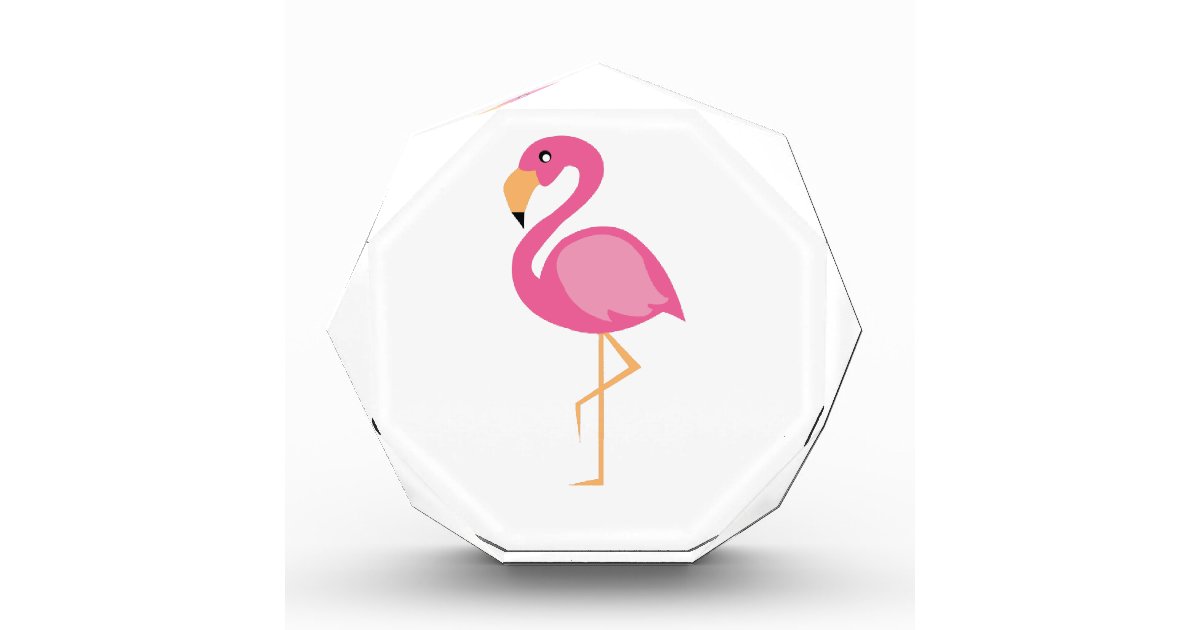 Pink Flamingo Acrylic Award | Zazzle
