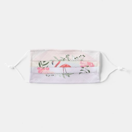 Pink Flamingo Adult Cloth Face Mask | Zazzle