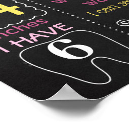 Pink Flamingo Birthday party chalkboard Poster | Zazzle