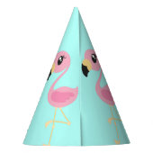Pink Flamingo Cute Tropical 1st Birthday Party Hat | Zazzle