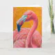 Pink Flamingo Expression Thank You Card | Zazzle