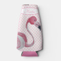 Pink Flamingo Flamingo Trellis Bottle Cooler | Zazzle