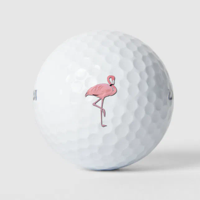 Pink Flamingo Golf Balls | Zazzle