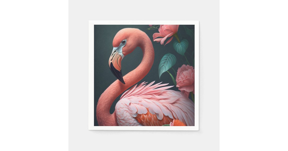 Pink Flamingo. Napkins | Zazzle