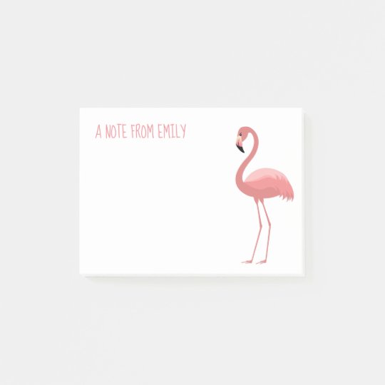 Pink Flamingo Note From | Zazzle.com