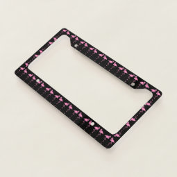 Pink Flamingo Pattern License Plate Frame | Zazzle