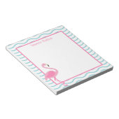 Pink Flamingo Personalized Notepad | Zazzle