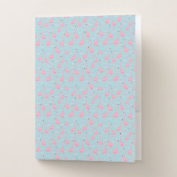 Pink Flamingo Pocket Folders (set of 5) | Zazzle