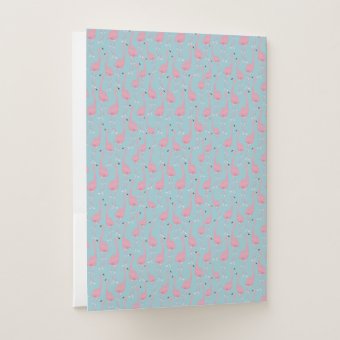 Pink Flamingo Pocket Folders (set of 5) | Zazzle