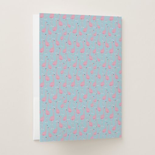 Pink Flamingo Pocket Folders (set of 5) | Zazzle