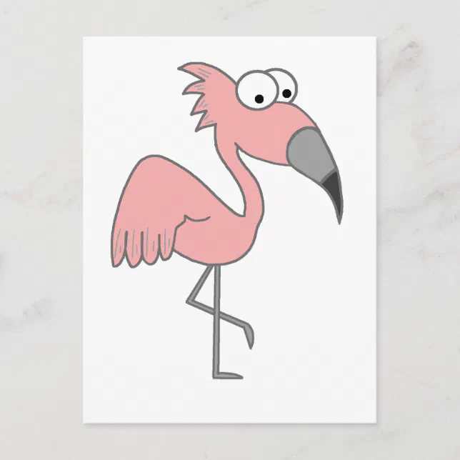 Pink Flamingo Postcard | Zazzle