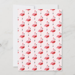 Pink Flamingo Santa Photo Christmas | Zazzle