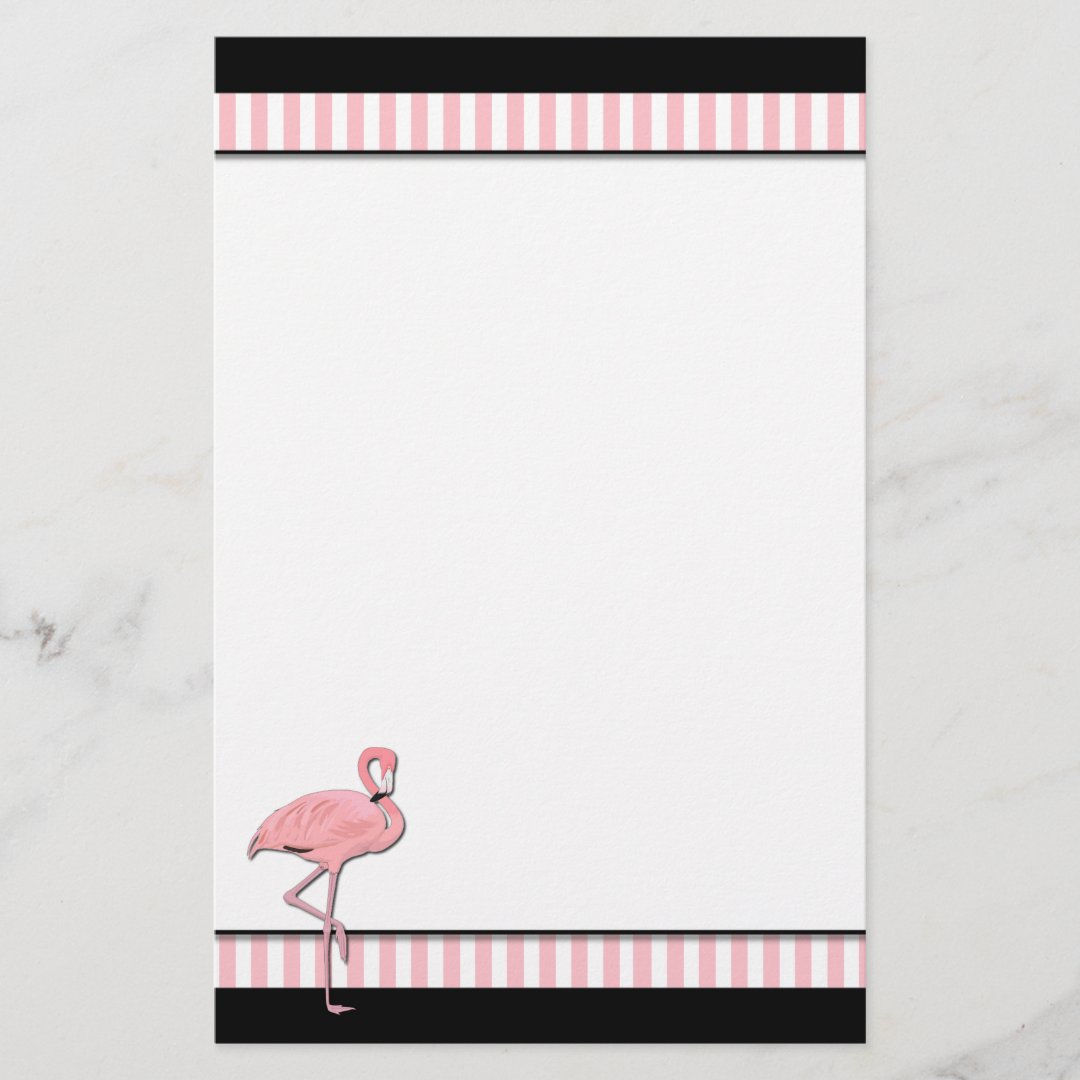 Pink Flamingo Stationery | Zazzle