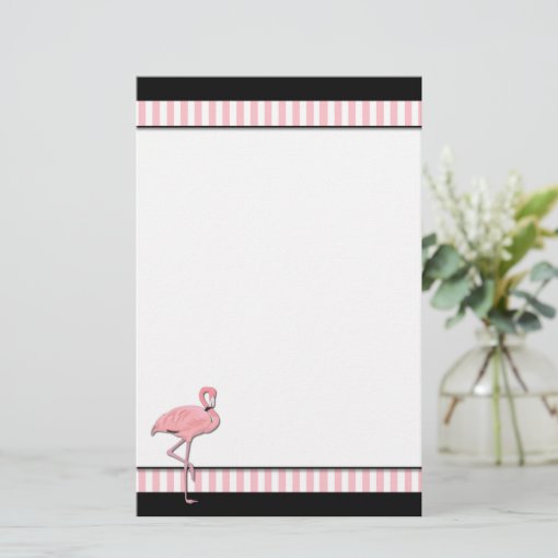 Pink Flamingo Stationery | Zazzle