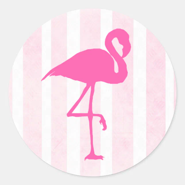 Pink Flamingo Stickers | Zazzle