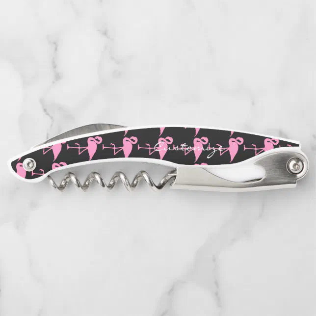 Pink Flamingo Thunder_Cove Waiter's Corkscrew | Zazzle