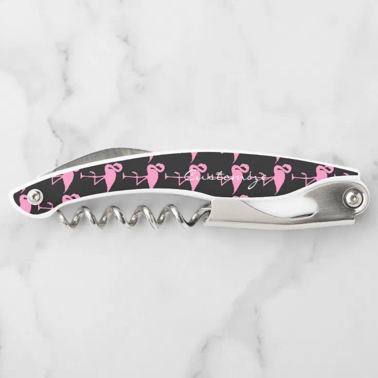 Pink Flamingo Thunder_Cove Waiter's Corkscrew | Zazzle