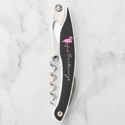 Pink Flamingo Thunder_Cove Waiter's Corkscrew | Zazzle