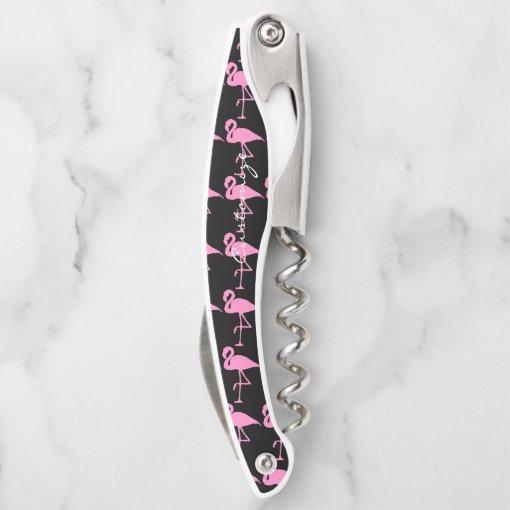Pink Flamingo Thunder_Cove Waiter's Corkscrew | Zazzle