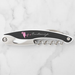 Pink Flamingo Thunder_Cove Waiter's Corkscrew | Zazzle