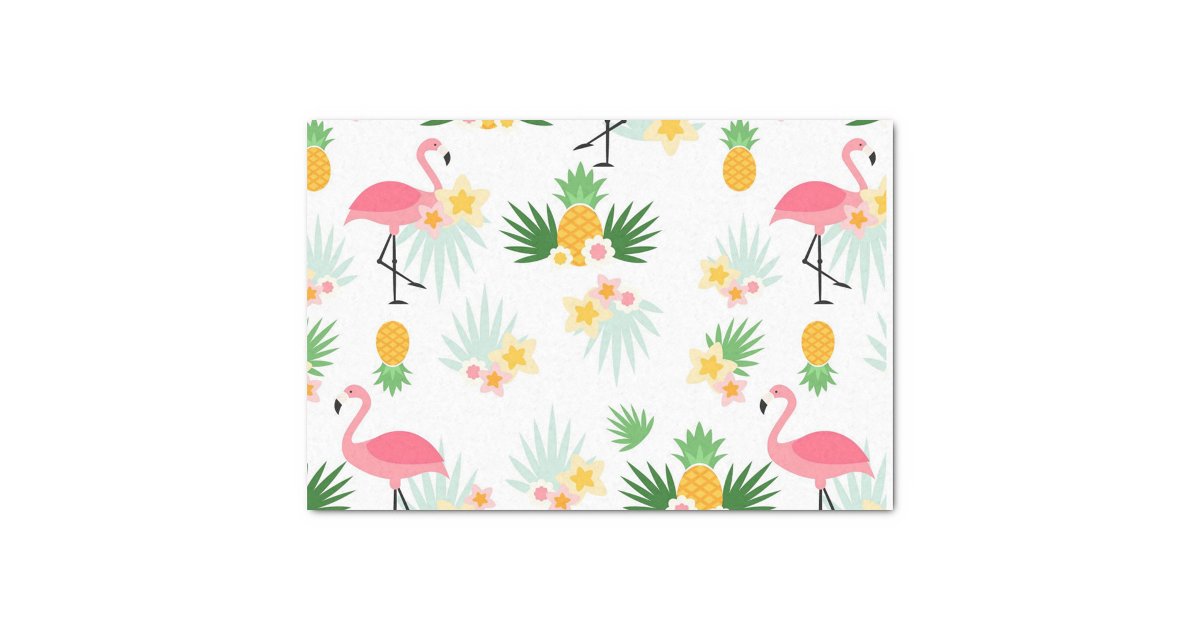 Pink Flamingo Tissue Paper | Zazzle