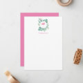 Pink Flamingo Tropical Personalized Stationery Note Card | Zazzle