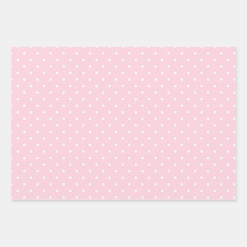 Pink Flamingo Tropical Spotty Pattern Wrapping Paper Sheets | Zazzle