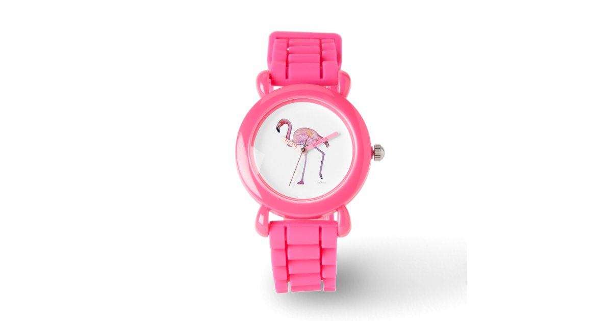 Pink Flamingo Watch | Zazzle