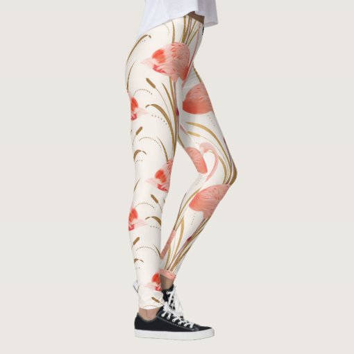 Pink Flamingo Workout Leggings | Zazzle