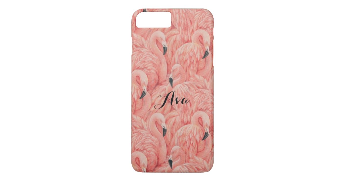 Pink flamingos cell phone case cover | Zazzle