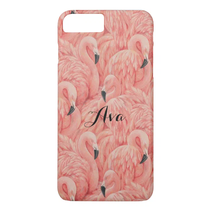 Pink flamingos cell phone case cover | Zazzle