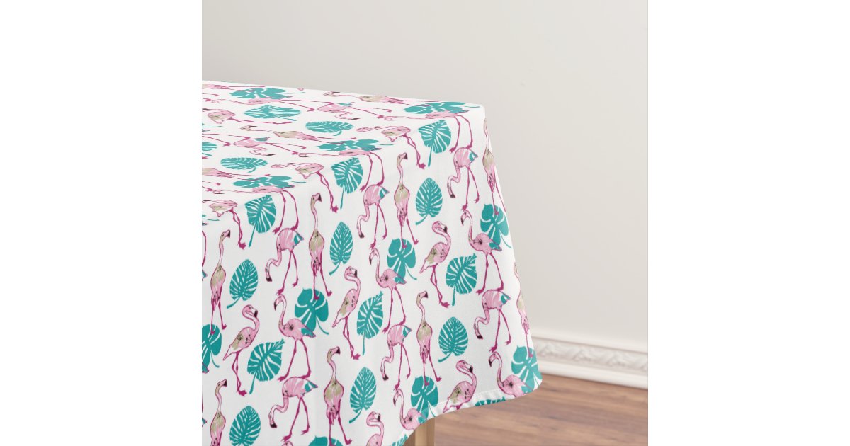 Pink Flamingos Tablecloth | Zazzle.com