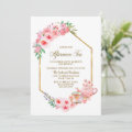 Pink Floral Any Age Afternoon Tea Birthday Invitation | Zazzle
