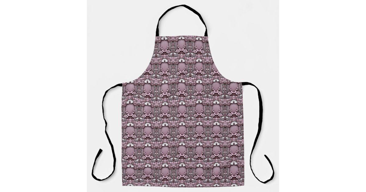 Pink Floral Apron | Zazzle
