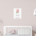 Pink Floral Balloon First Birthday Welcome Sign | Zazzle