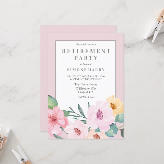 Retirement Party Invitation Border
