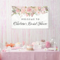 Pink Floral Bridal Shower Welcome Banner | Zazzle