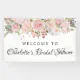 Pink Floral Bridal Shower Welcome Banner | Zazzle