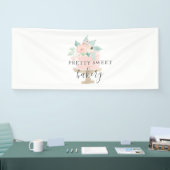Pink Floral Cake Bakery Banner | Zazzle