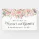 Pink Floral Engagement Party Welcome Banner | Zazzle