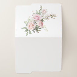 Pink Floral File Folder | Zazzle