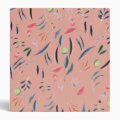 Pink Floral GOD IS IN CONTROL Christian Custom 3 Ring Binder | Zazzle