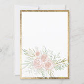 Pink floral gold border First Holy Communion Invitation | Zazzle