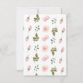 Pink Floral Little Miss 1st Birthday Thank You Card | Zazzle