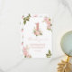 Pink Floral Little Miss 1st Birthday Thank You Card | Zazzle