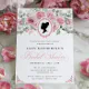 Pink Floral Regency Era Bridal Shower Invitation | Zazzle