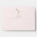 Pink Floral Spanish Catholic Baptism Envelope | Zazzle