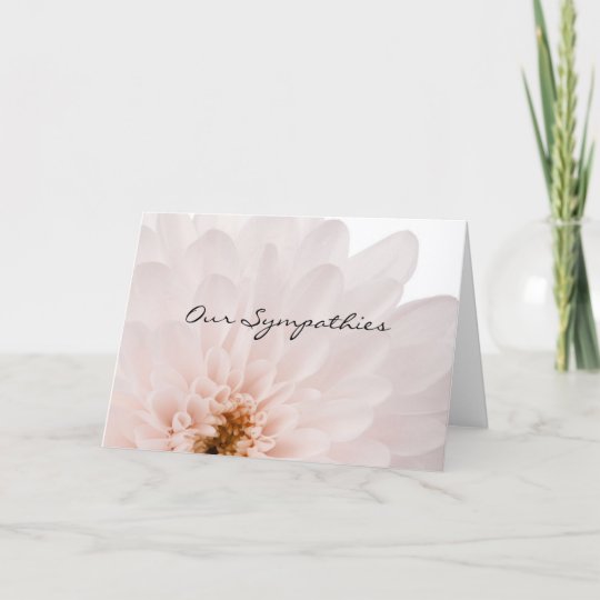 Pink Floral Sympathy Card | Zazzle.com