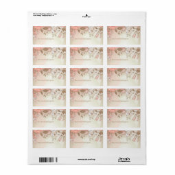 Pink Floral "This Book Belongs To" Labels | Zazzle