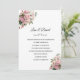 Pink Floral Wedding Invitation | Zazzle